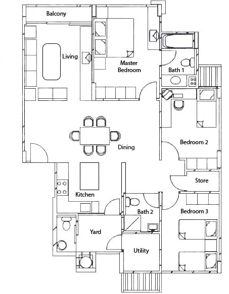 Estella Gardens Floor Plan | Fasci Garden